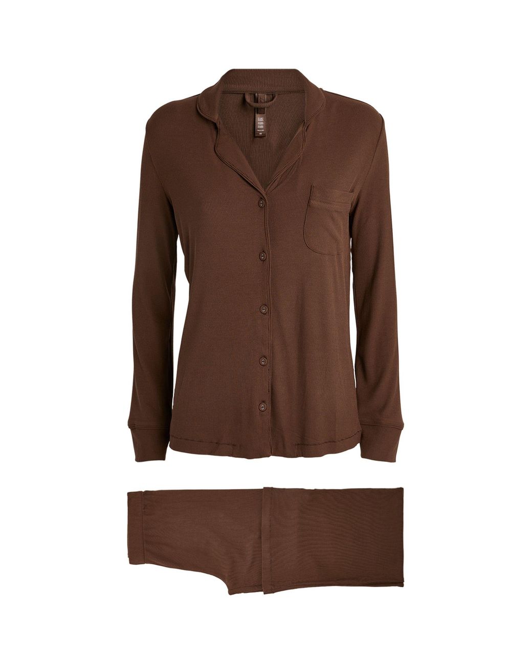 Skims Soft Lounge Pyjama Set in Brown | Lyst