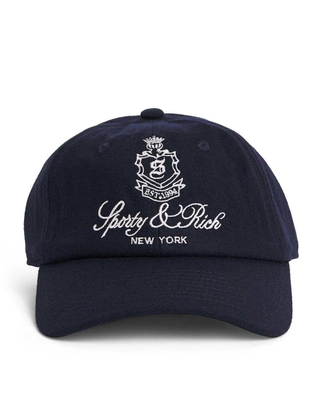 Sporty & Rich Wool Vendome Baseball Cap in Blue | Lyst