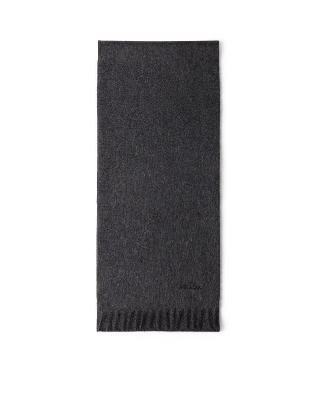 Prada Cashmere Scarf in Black for Men | Lyst UK