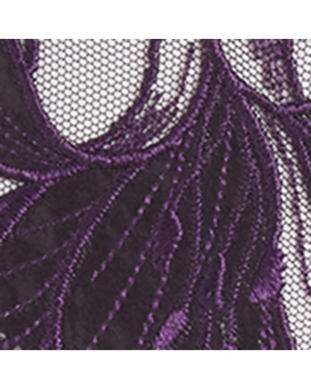 Fleur du Mal Lily Embroidered Hipster Thong in Purple | Lyst