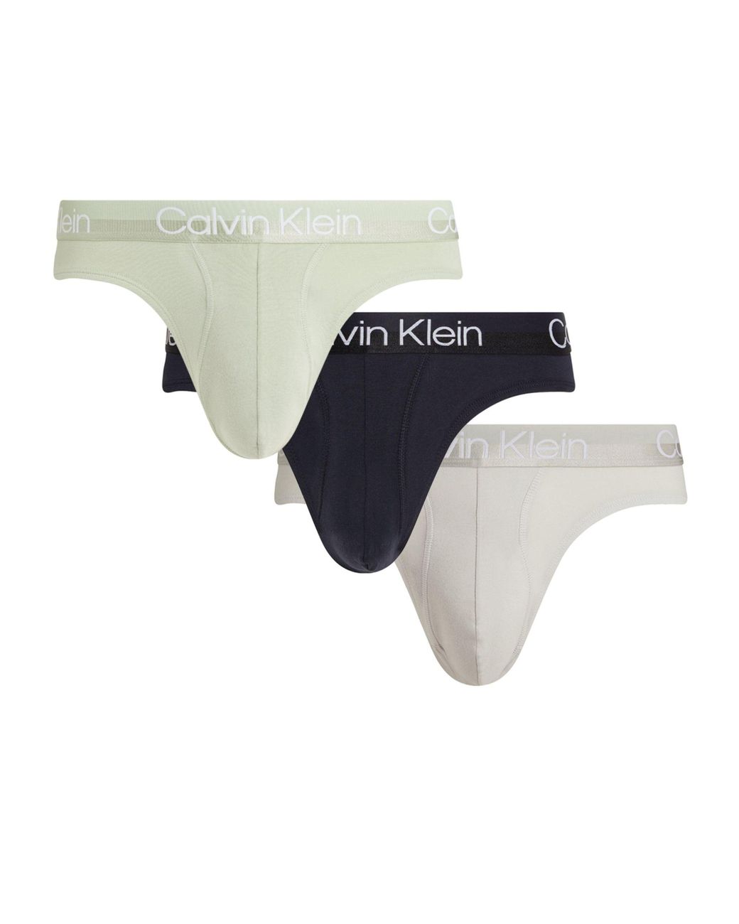 Calvin Klein Modern Structure Hip Briefs (pack Of 3) in Blue for Men | Lyst