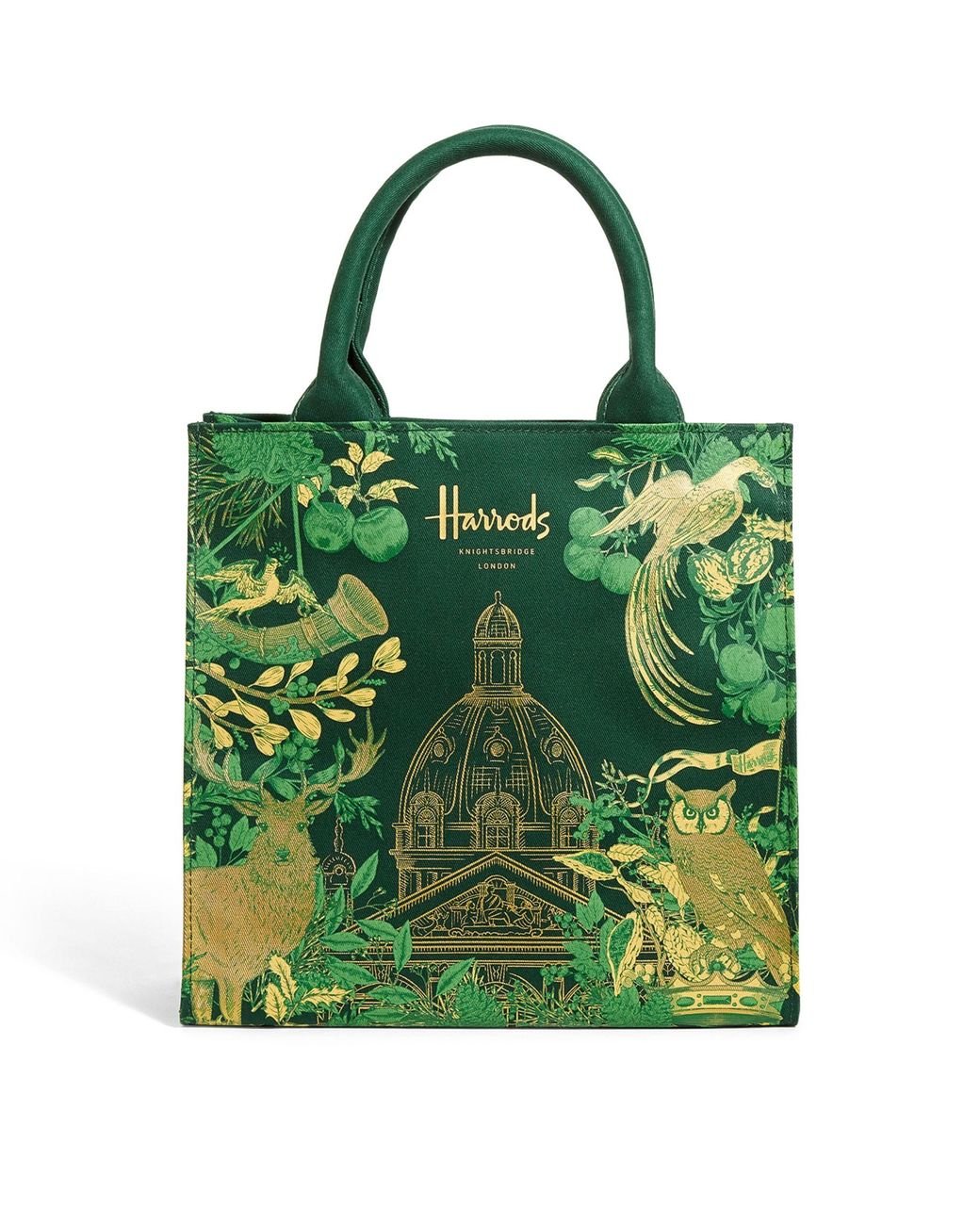 Harrods Small House Of Jacquard Shopper Bag in Green | Lyst