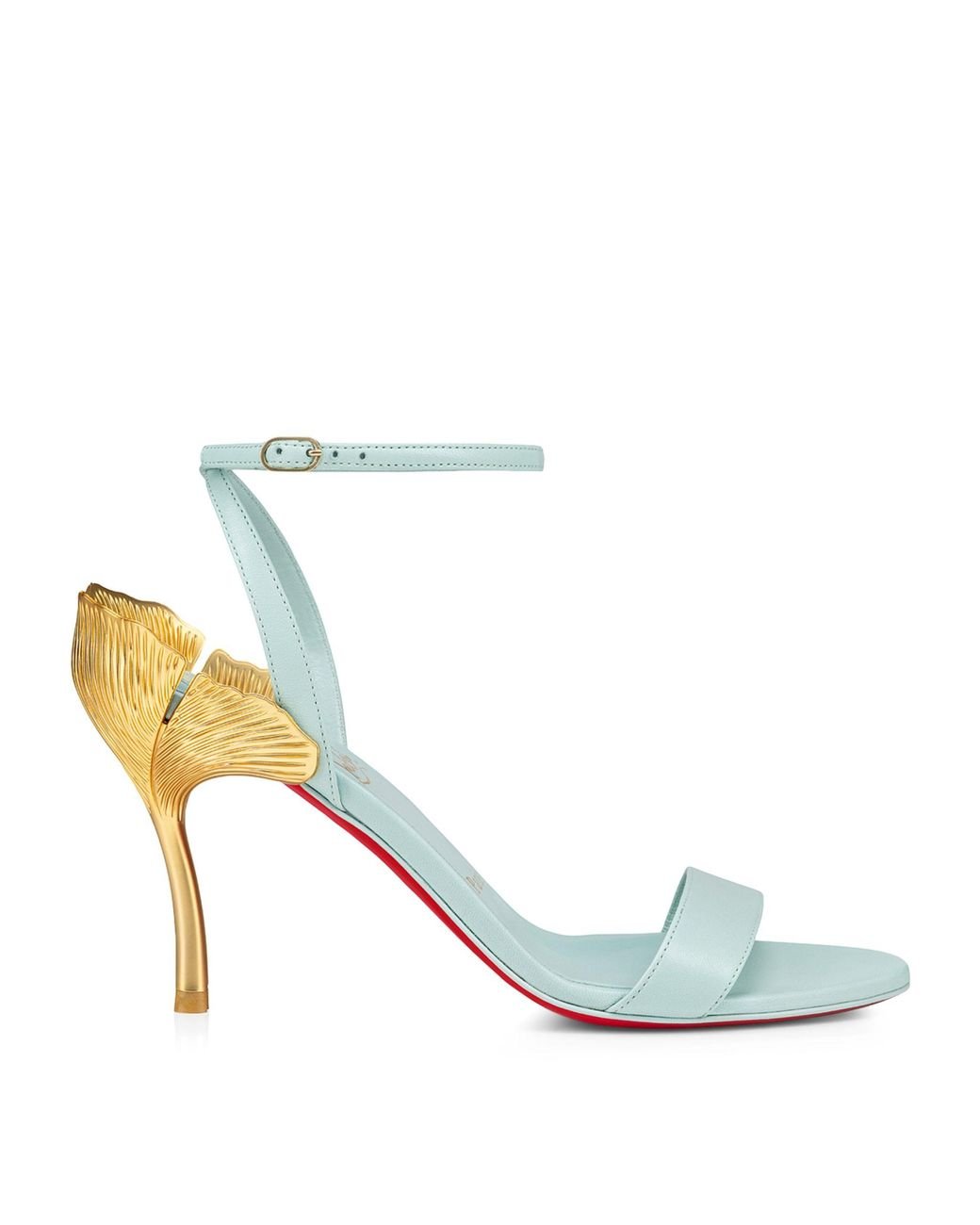 Christian Louboutin Ginko Girl Leather Sandals 85 in White | Lyst