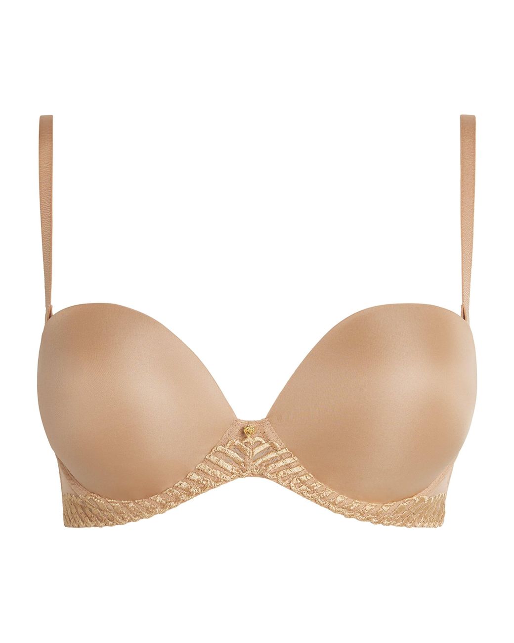 Aubade Sheer Emotion Plunge Bandeau Bra in Natural | Lyst
