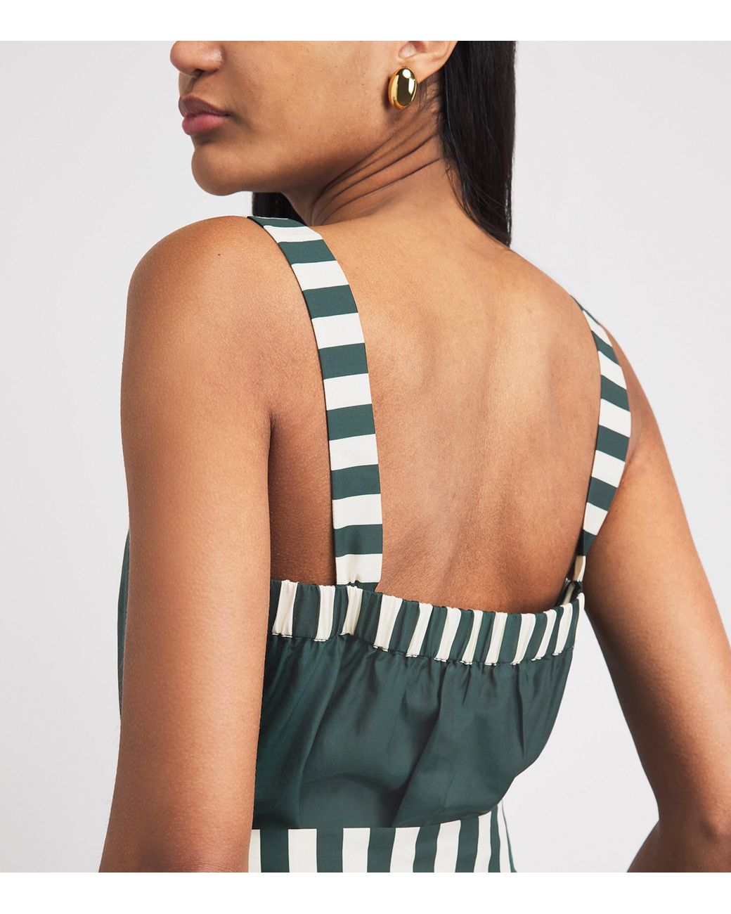 Eres Cotton-Silk Lakshya Midi Dress in Green | Lyst UK