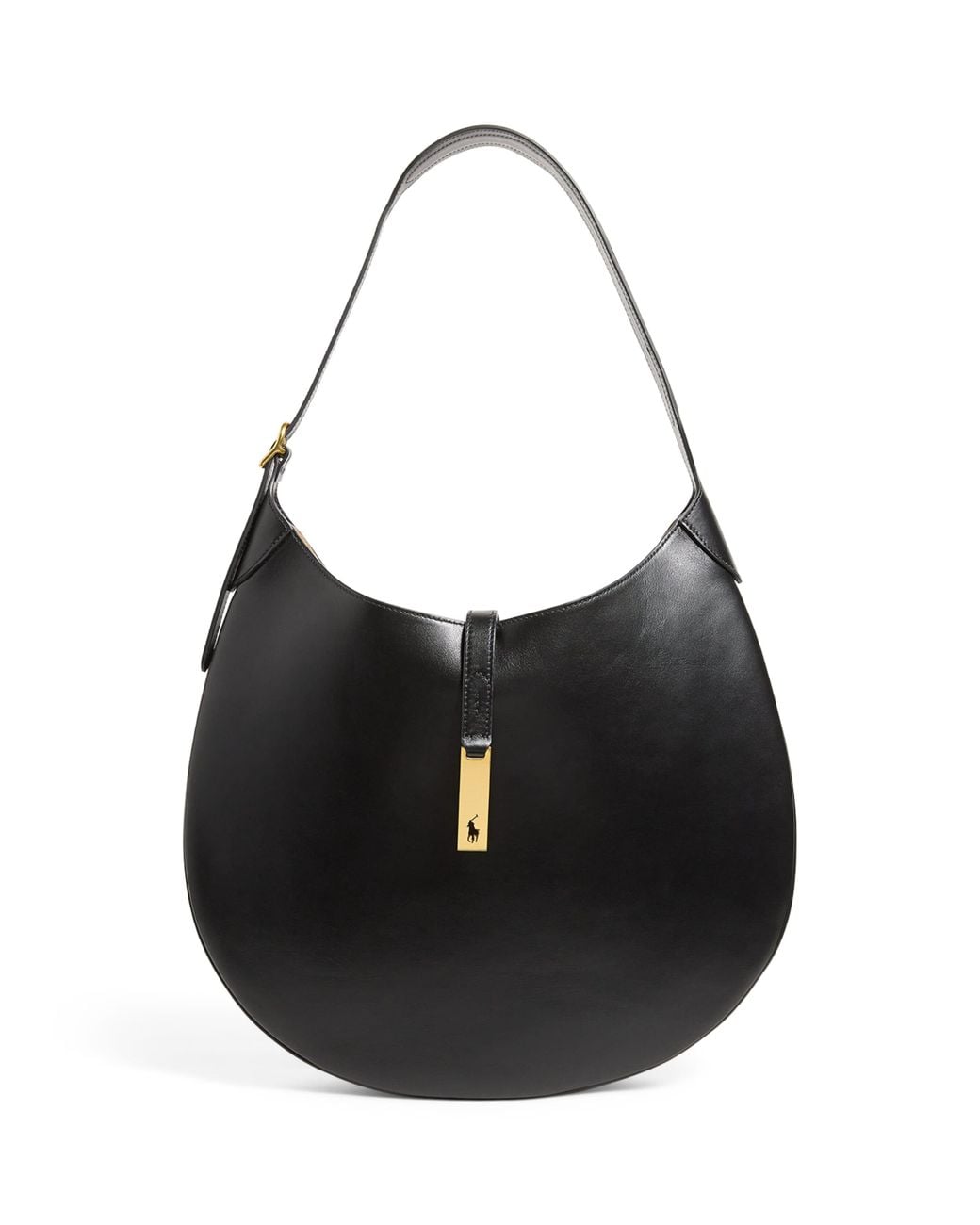 Polo Ralph Lauren Medium Polo Id Shoulder Bag in Black | Lyst