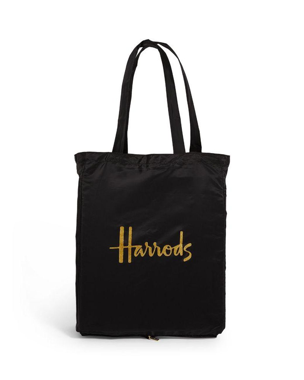 Harrods Recycled Logo Pocket Shopper Bag in Black | Lyst