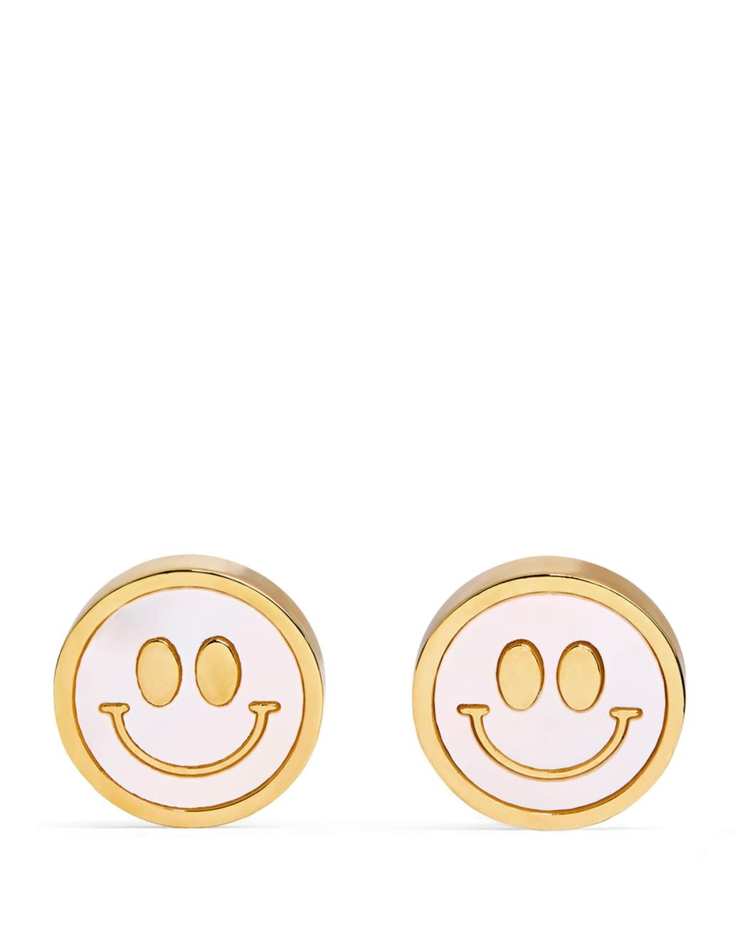 Babette Wasserman Plated Smiley Face Cufflinks in Metallic for Men ...