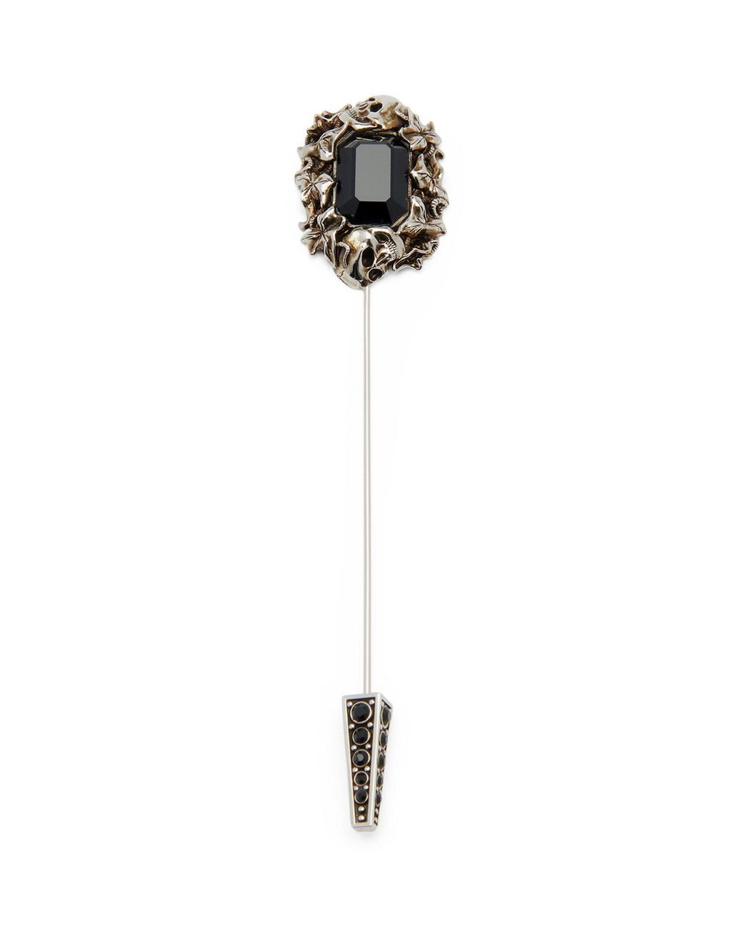 McQueen Swarovski Crystal-embellished Ivy Skull Brooch in White for Men ... McQueen Swarovski Crystal-embellished Ivy Skull Brooch in White for Men ...