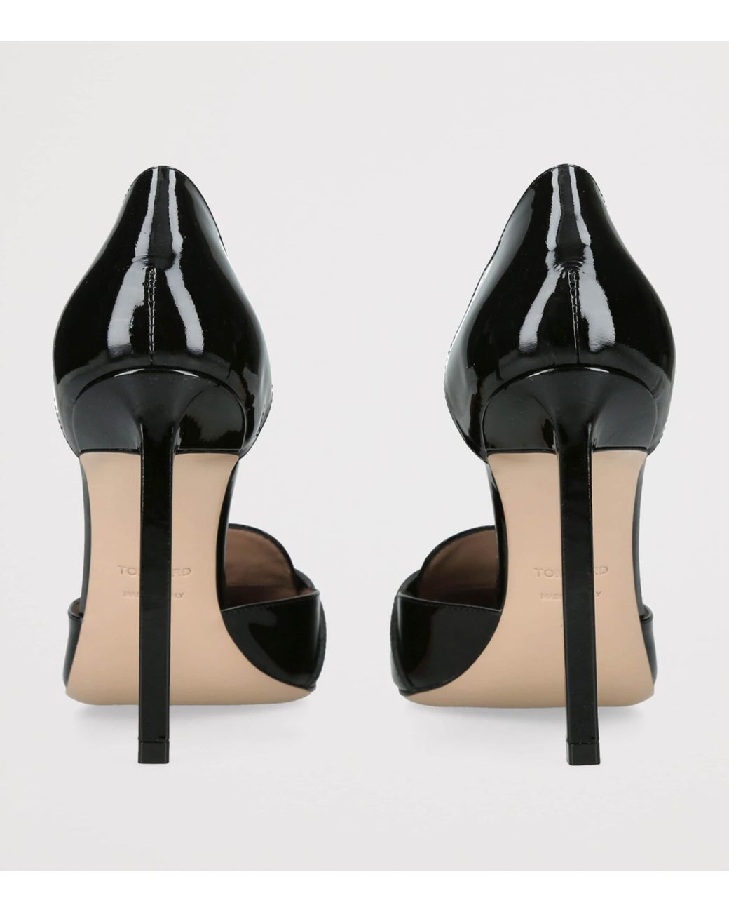 Tom Ford Leather Eva D'Orsay Pumps 105 in Black | Lyst