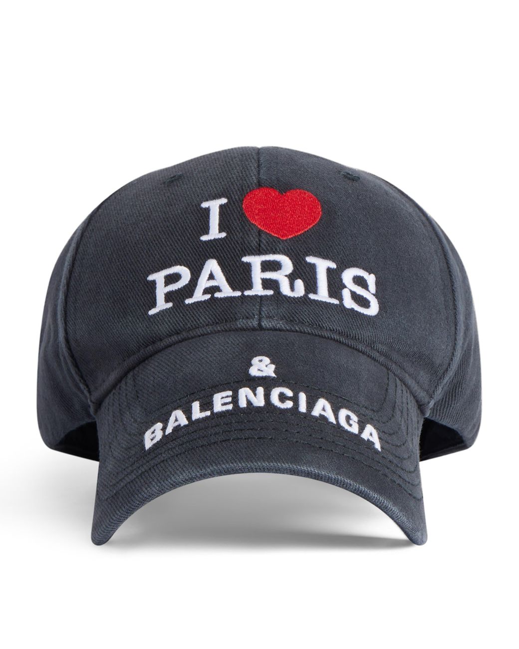Balenciaga Cotton I Love Paris Baseball Cap in Blue for Men | Lyst UK