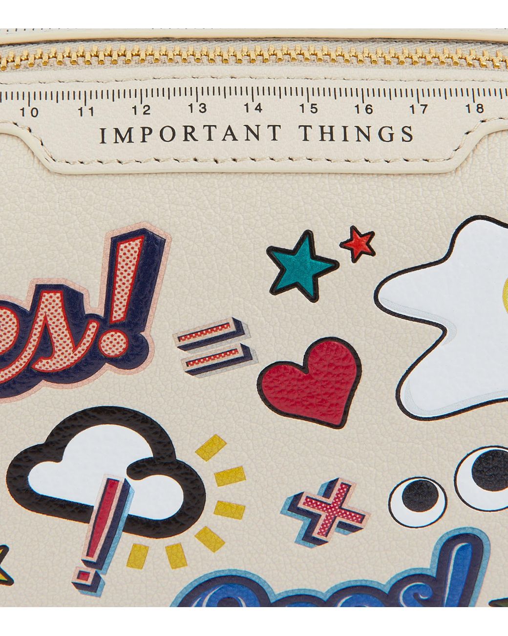 Anya Hindmarch Leather Important Things Pouch in White | Lyst