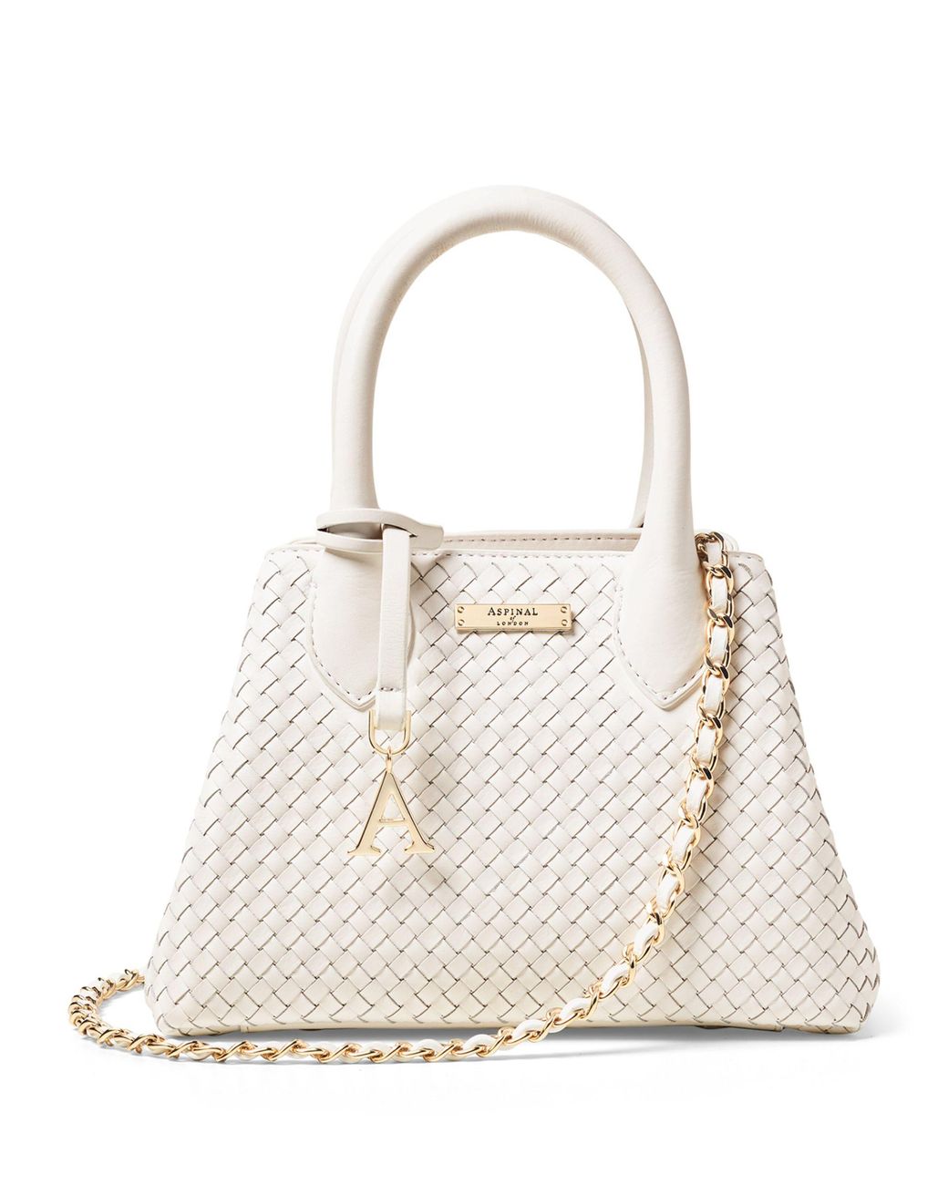 Aspinal of London Mini Leather Paris Bag in White | Lyst