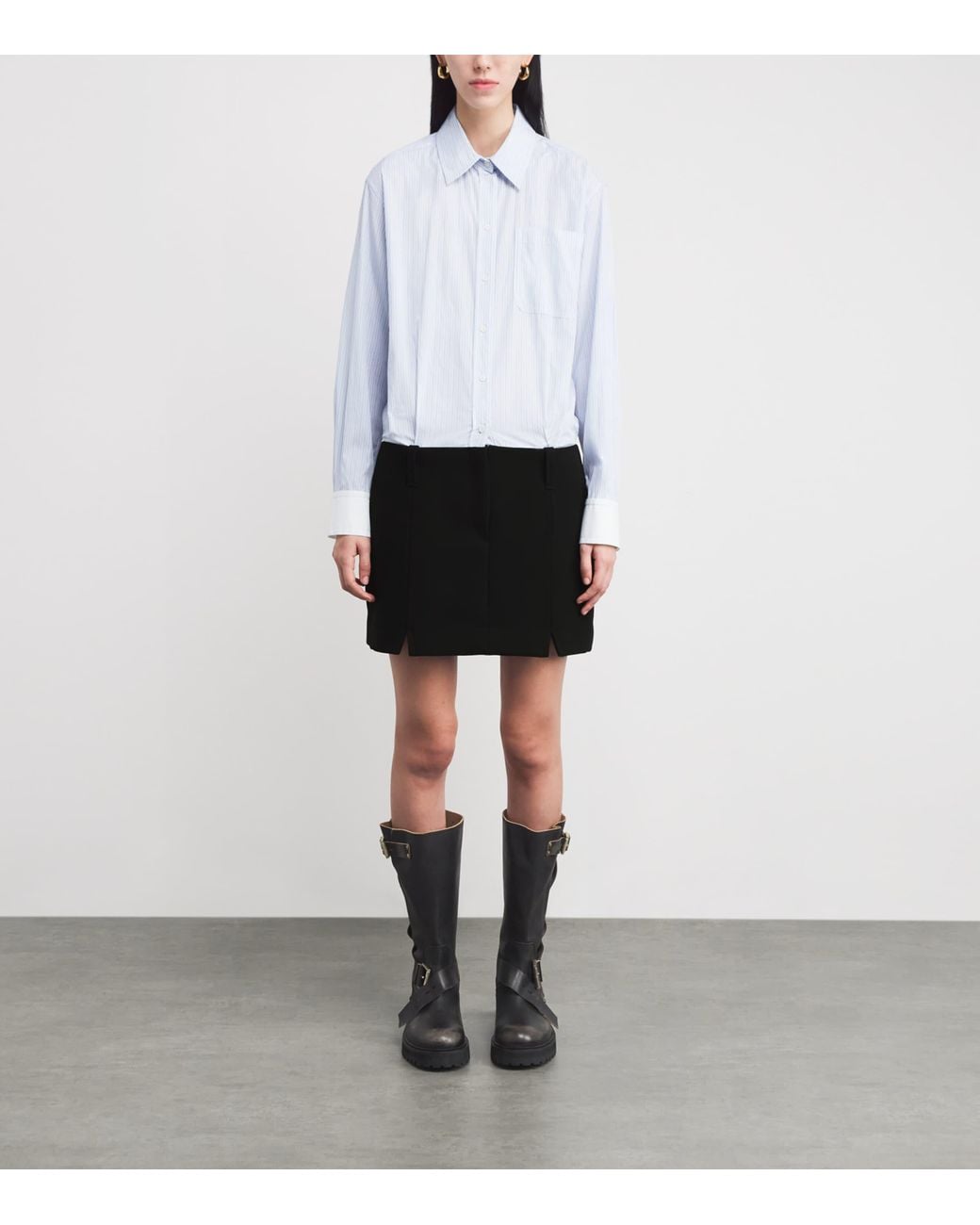 Sandro Two-Piece Mini Dress in White | Lyst UK