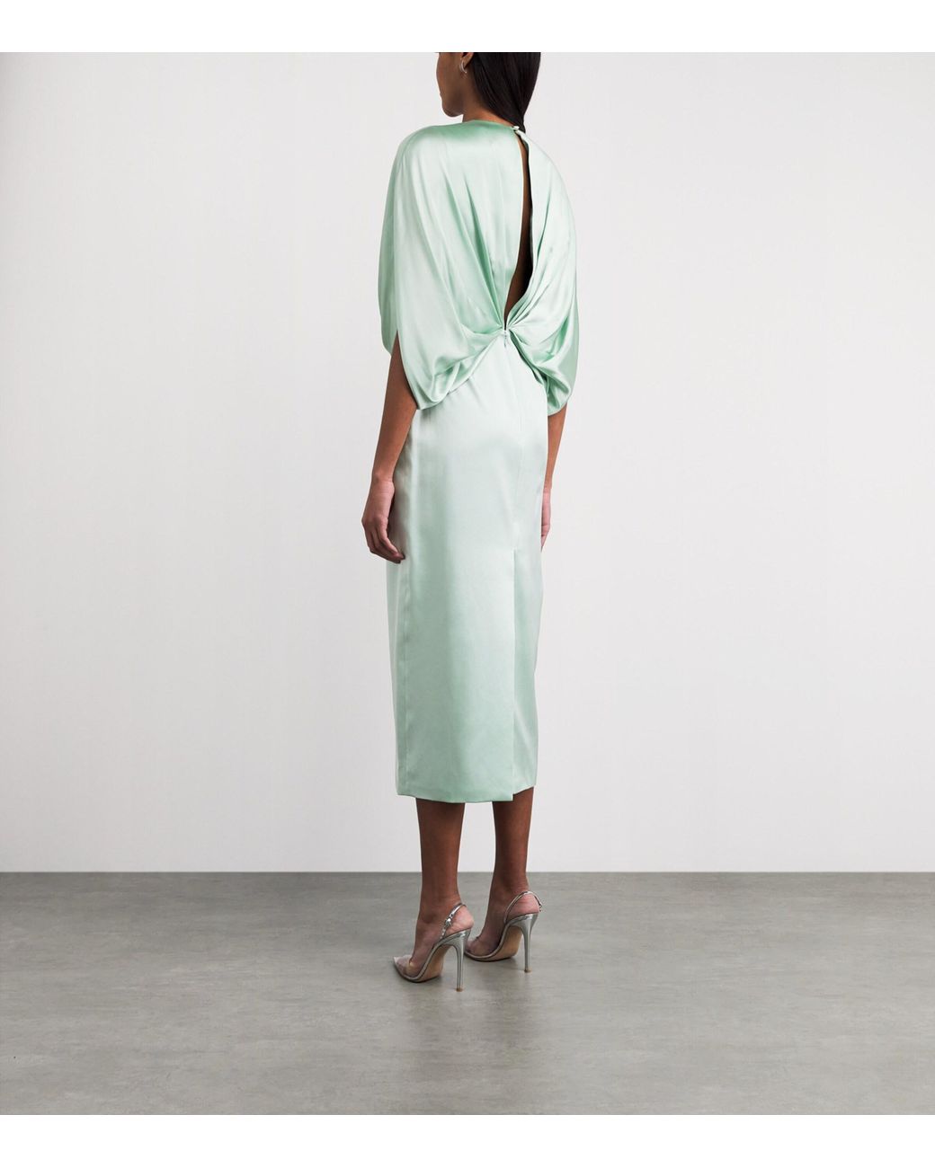 ROKSANDA Silk Tari Midi Dress in Green | Lyst UK