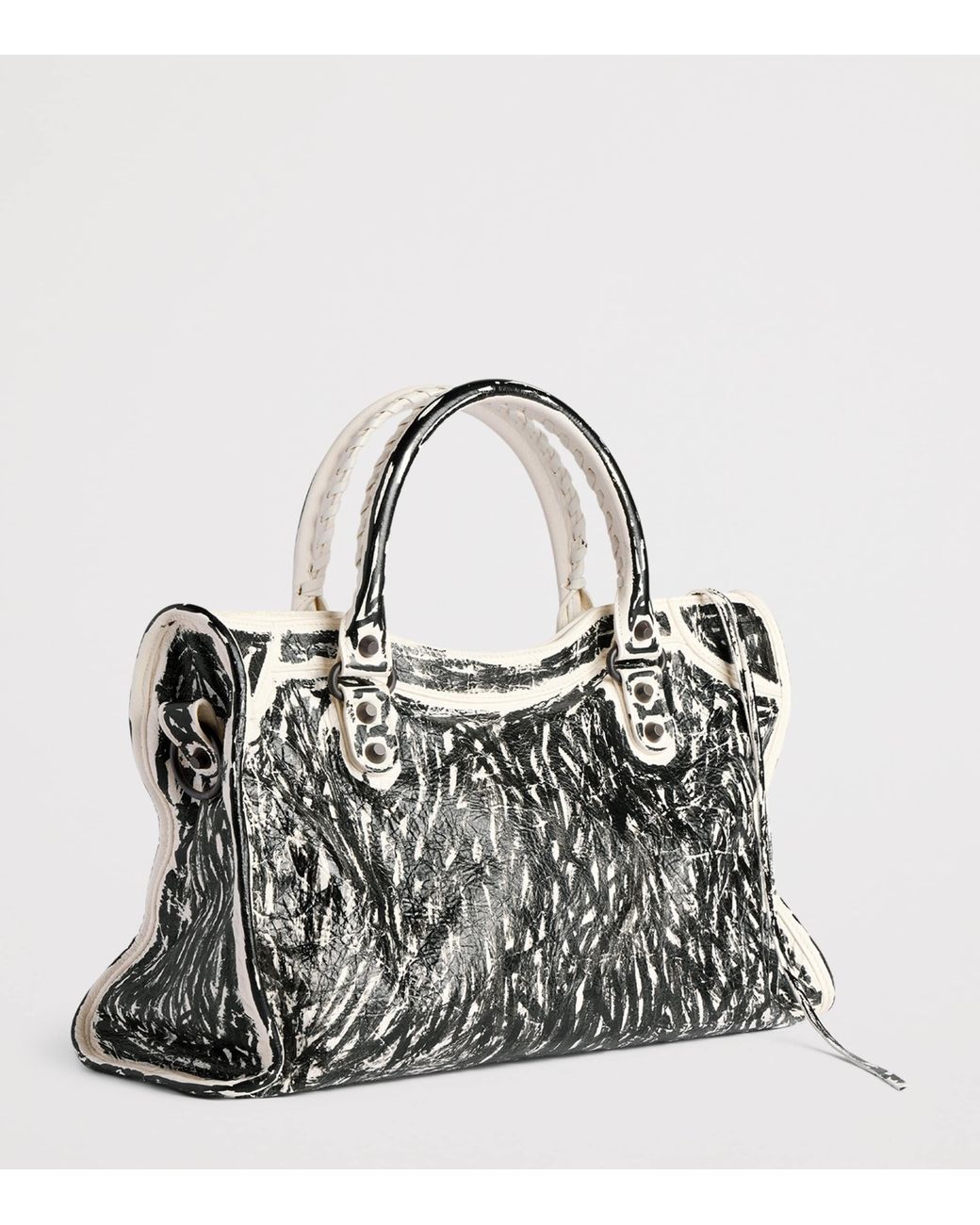 Balenciaga Medium Leather Le City Shoulder Bag in Black | Lyst