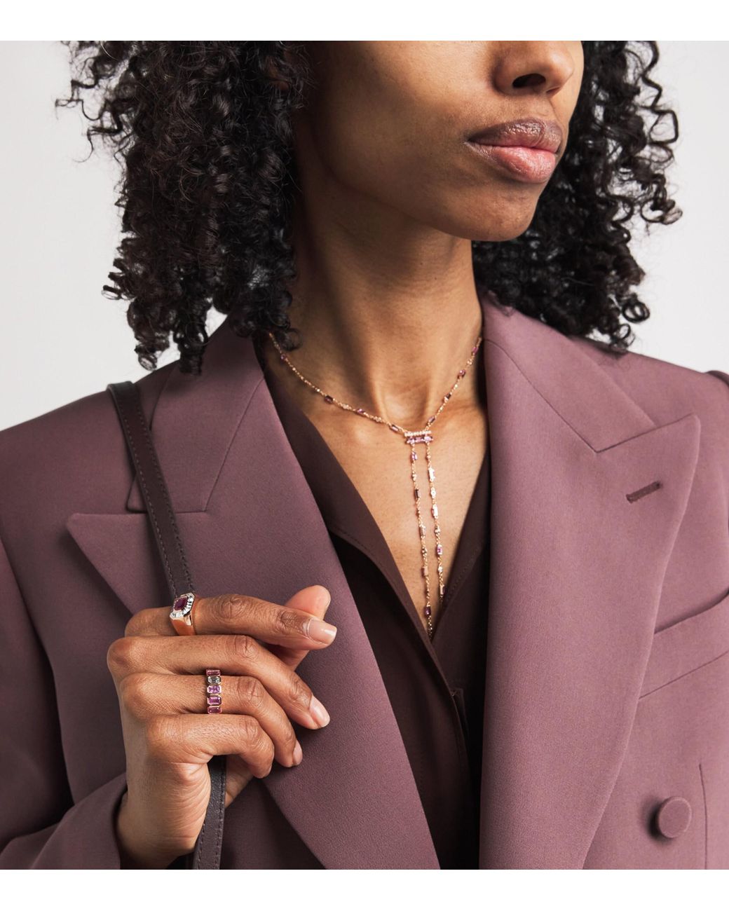 SHAY Diamond And Ruby Championship Ring in Pink | Lyst UK