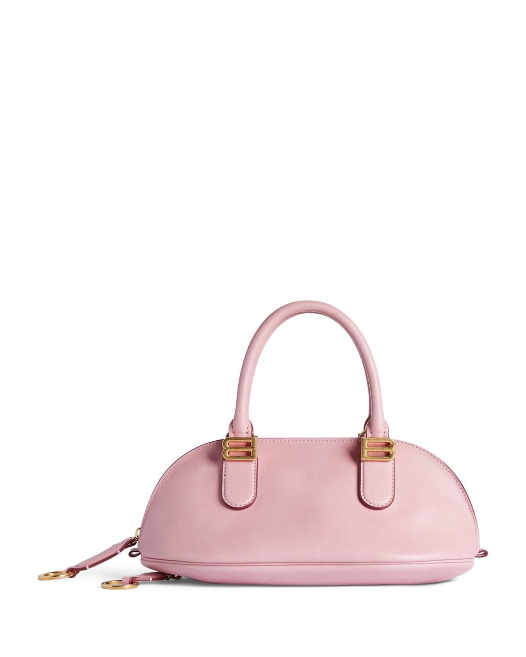 Balenciaga Mini Leather Bolero Bowling Bag in Pink | Lyst