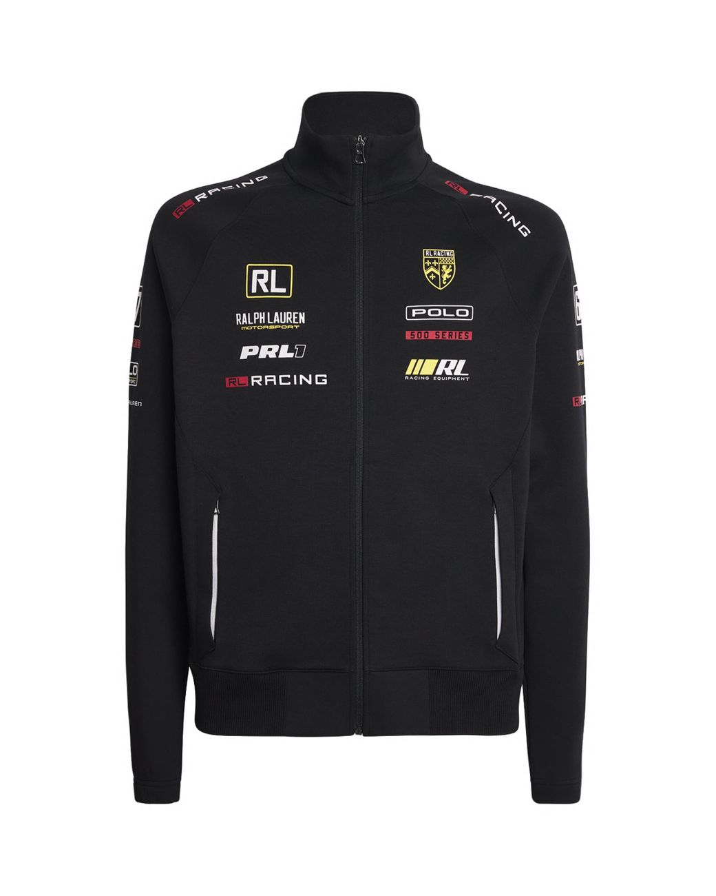 Polo Ralph Lauren Racing Logo Track Jacket in Black for Men | Lyst