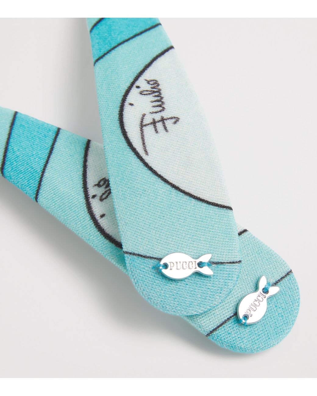 PUCCI Marmo Print Hair Clips in Blue | Lyst UK