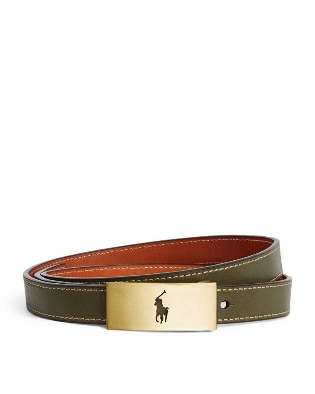 Polo Ralph Lauren Polo Id Reversible Belt in Brown | Lyst