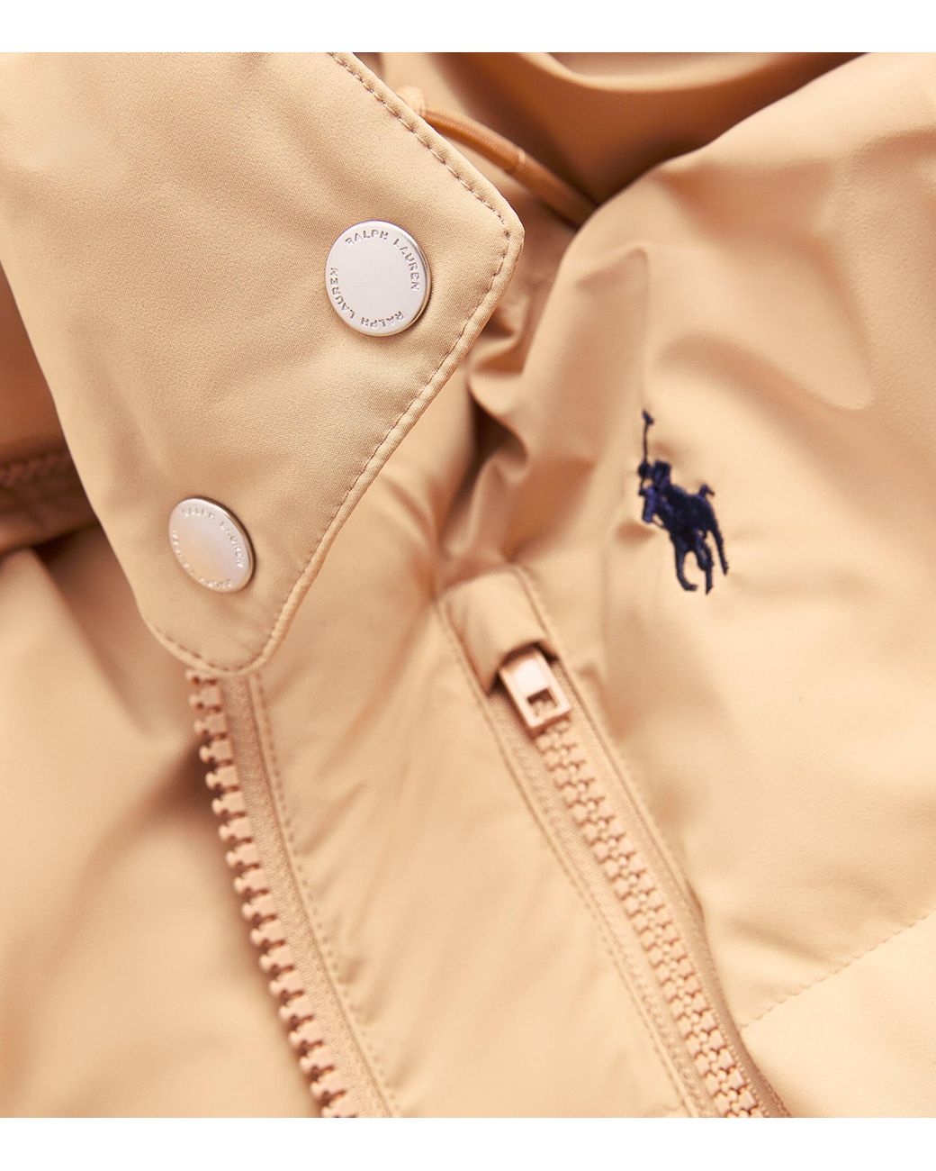 Polo Ralph Lauren Polo Pony Down Puffer Jacket in Natural | Lyst