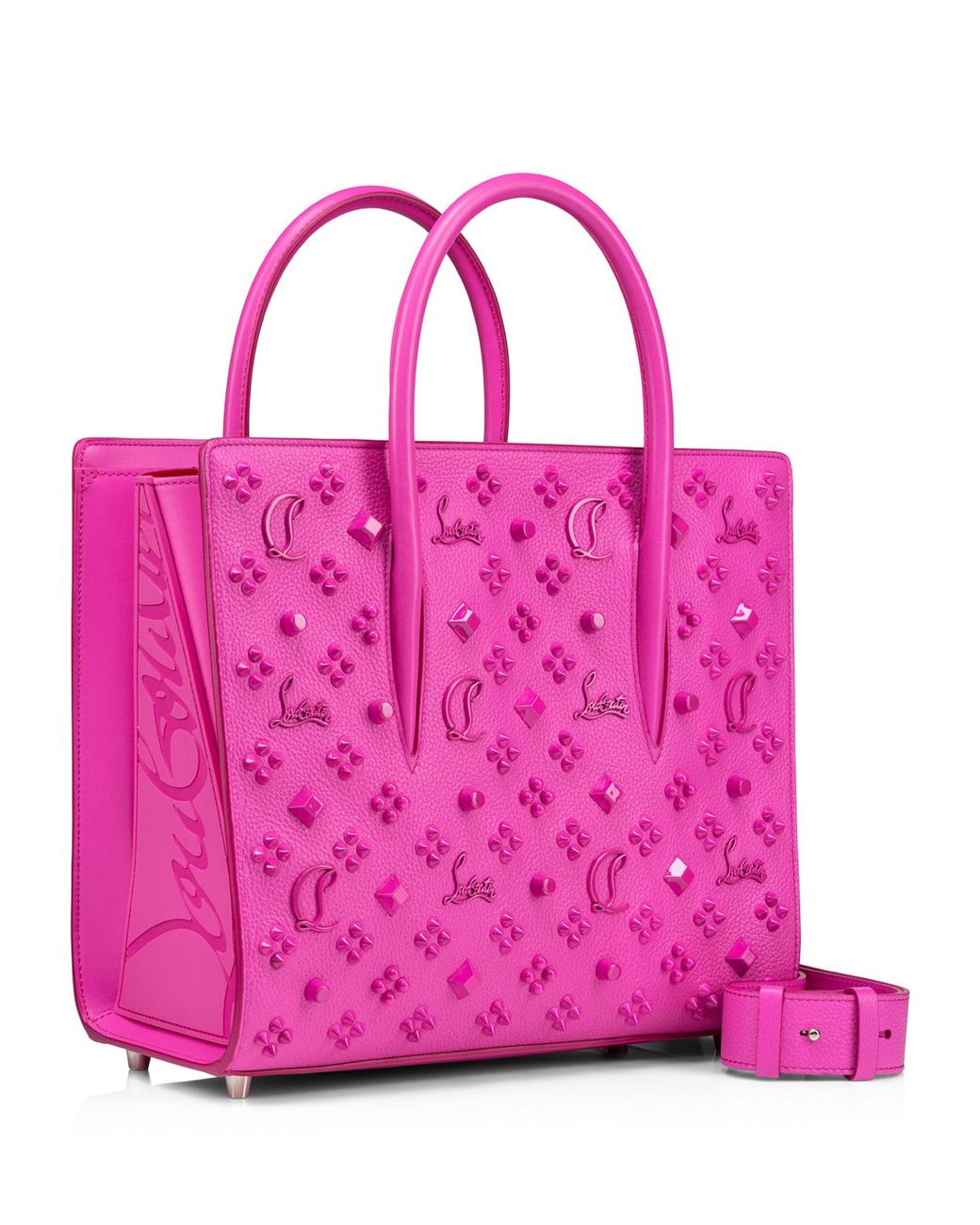 Christian Louboutin Paloma Calfskin Top-handle Bag in Pink | Lyst
