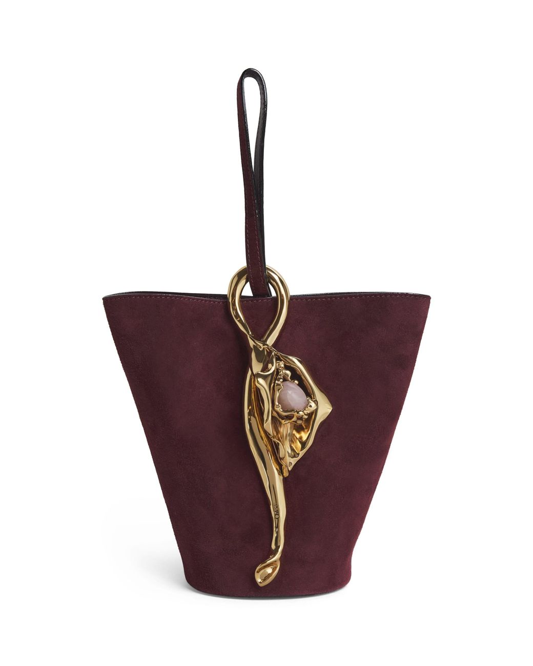 Chloé Small Suede Eden Treasures Bucket Bag in Purple | Lyst