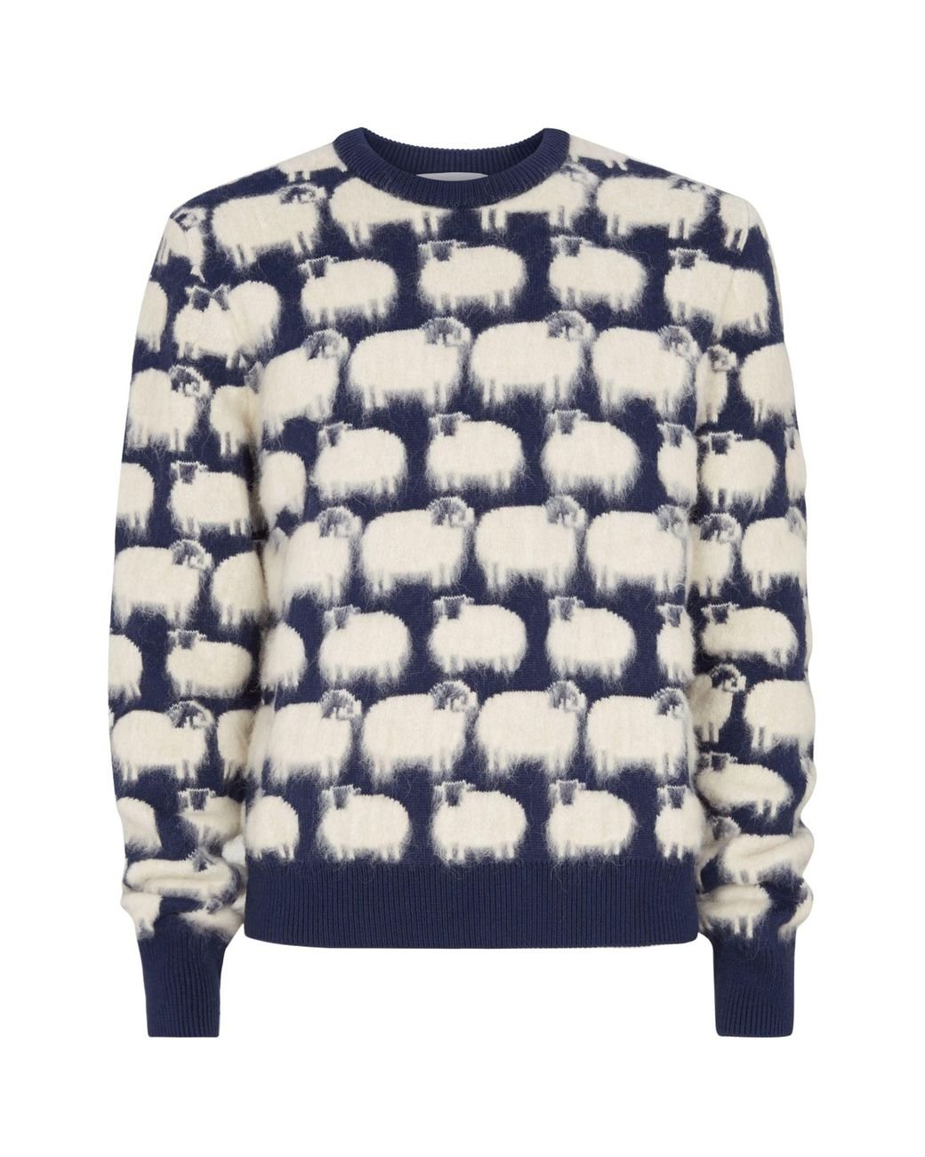 Lanvin Sheep Sweater in Blue for Men | Lyst