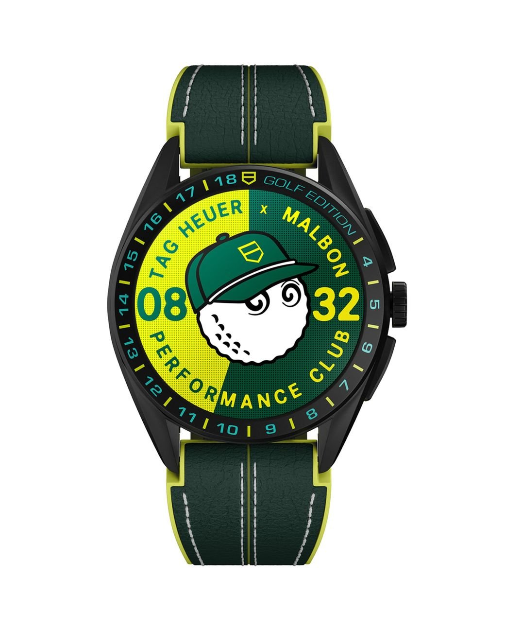 Tag Heuer X Malbon Golf Titanium Connected Calibre E4 Watch in Green for Men | Lyst UK