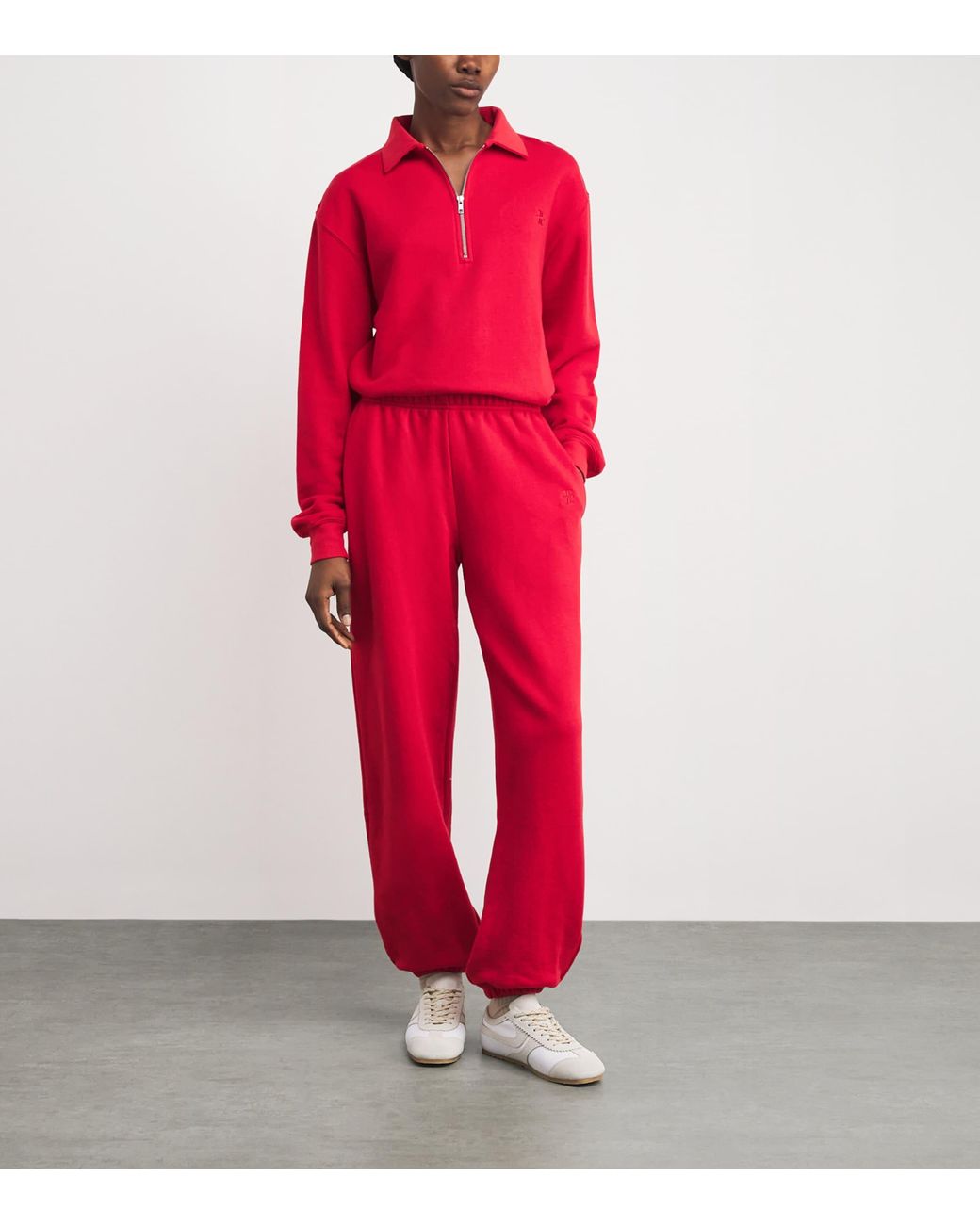 ÉTERNE French Terry Sweatpants in Red | Lyst UK