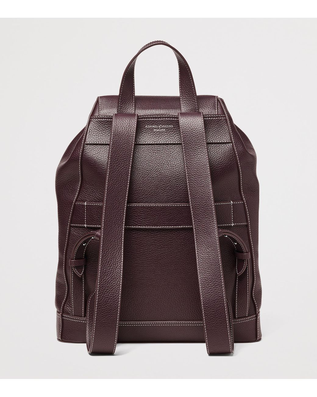 Aspinal of London Medium Leather Hudson Backpack in Purple | Lyst