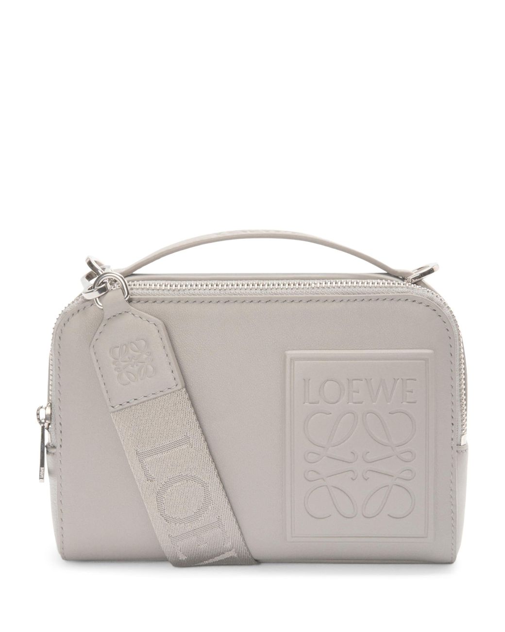 Loewe Mini Leather Cross-Body Camera Bag in Gray for Men | Lyst