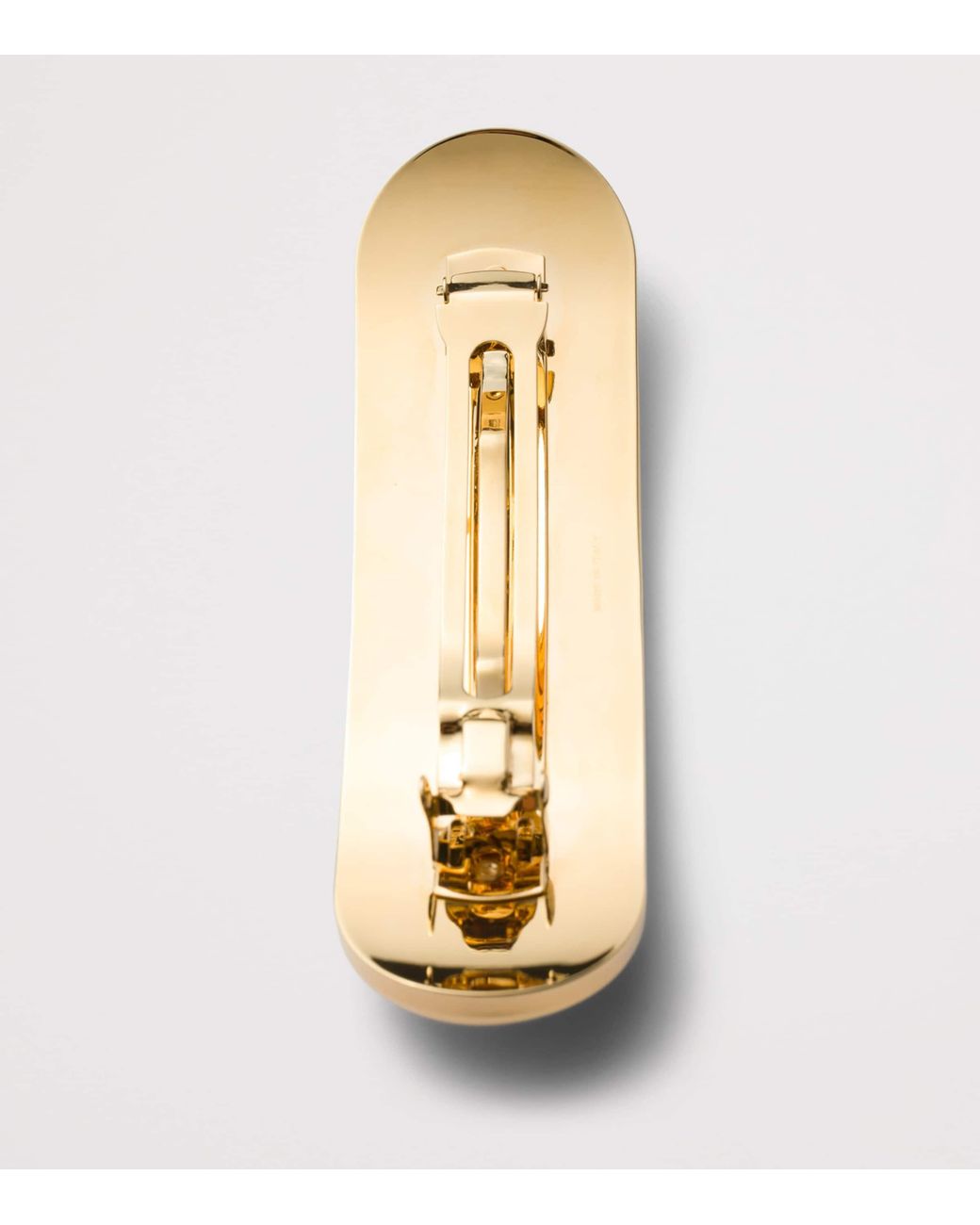 Prada Metal Logo Hair Clip in Natural | Lyst UK