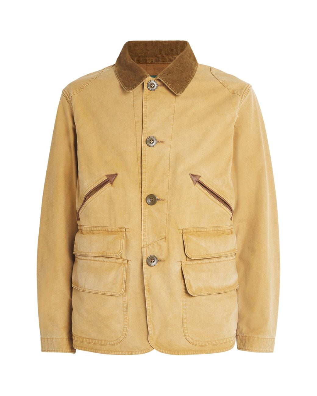 Polo Ralph Lauren Cotton Utility Jacket in Metallic for Men | Lyst