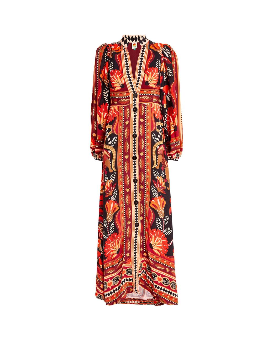 FARM Rio Women's Red Nature Beauty Scarf Maxi-dress | Lyst