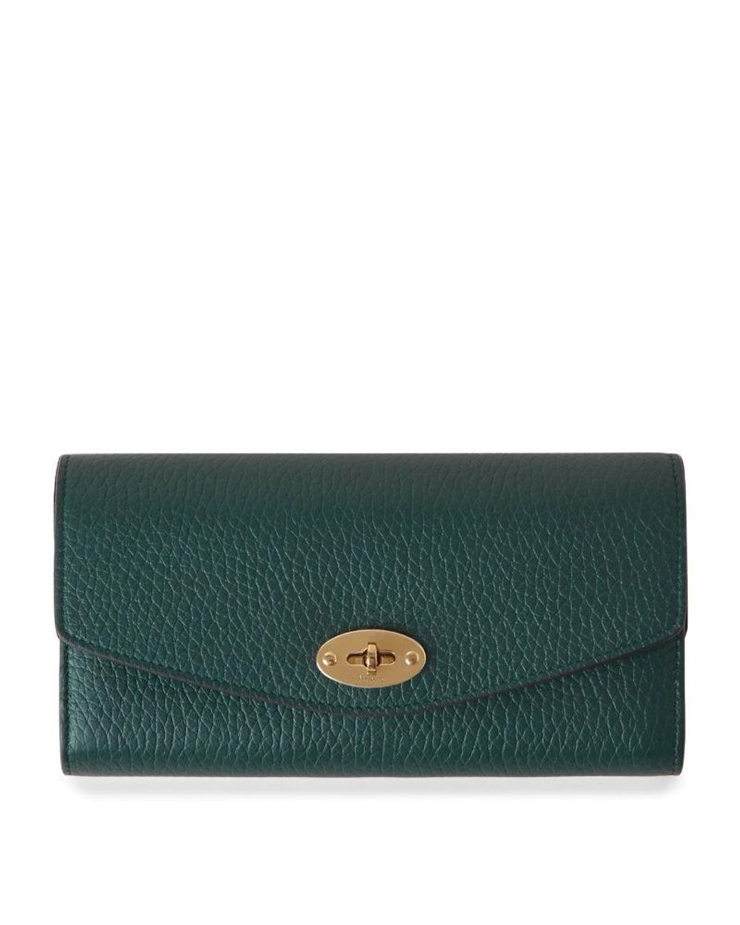 Mulberry Leather Darley Wallet in Green | Lyst UK