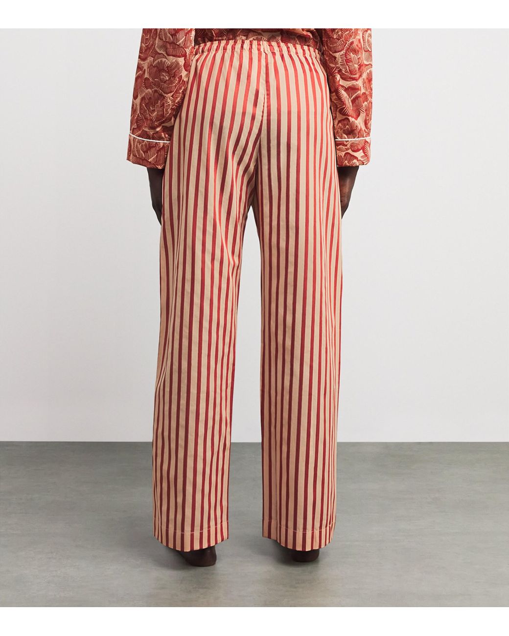Derek Rose Cotton Capri Pyjama Bottoms in Red | Lyst UK