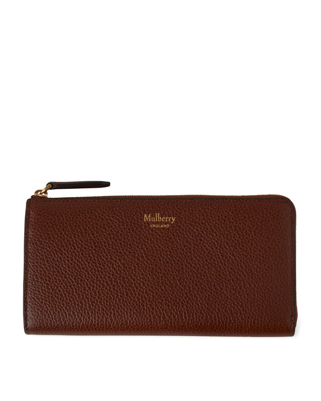 Mulberry Leather Continental Long Zip-Around Wallet in Brown | Lyst UK