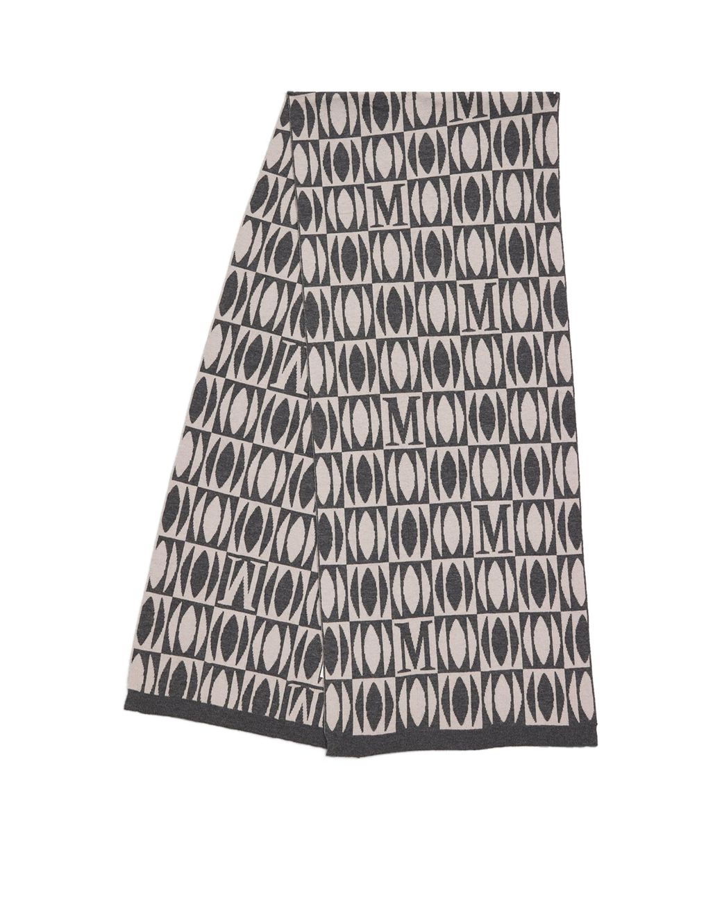 Max Mara Wool-Cashmere Scarf in Grey | Lyst UK