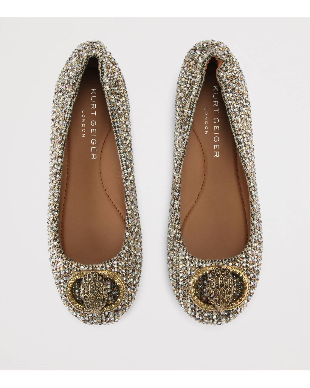 Kurt Geiger Chelsea Ballet Flats in Metallic | Lyst