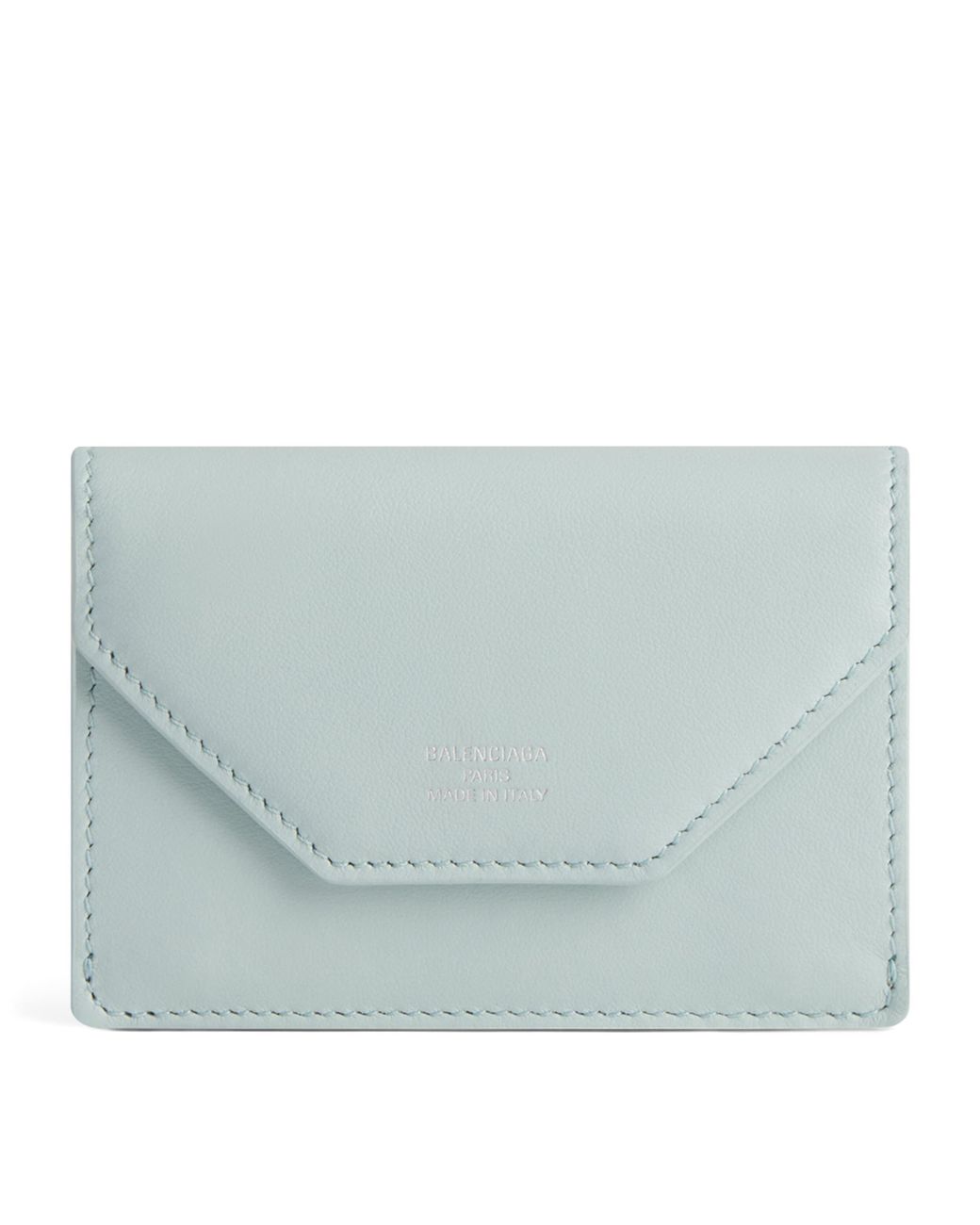 Balenciaga Mini Leather Envelope Wallet in Blue | Lyst