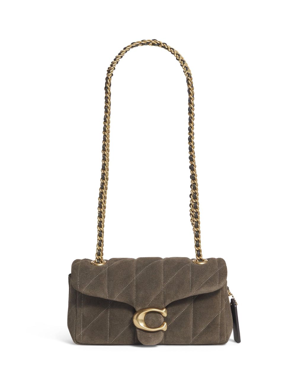 COACH Suede Brooklyn 39 Shoulder Bag in Green | Lyst