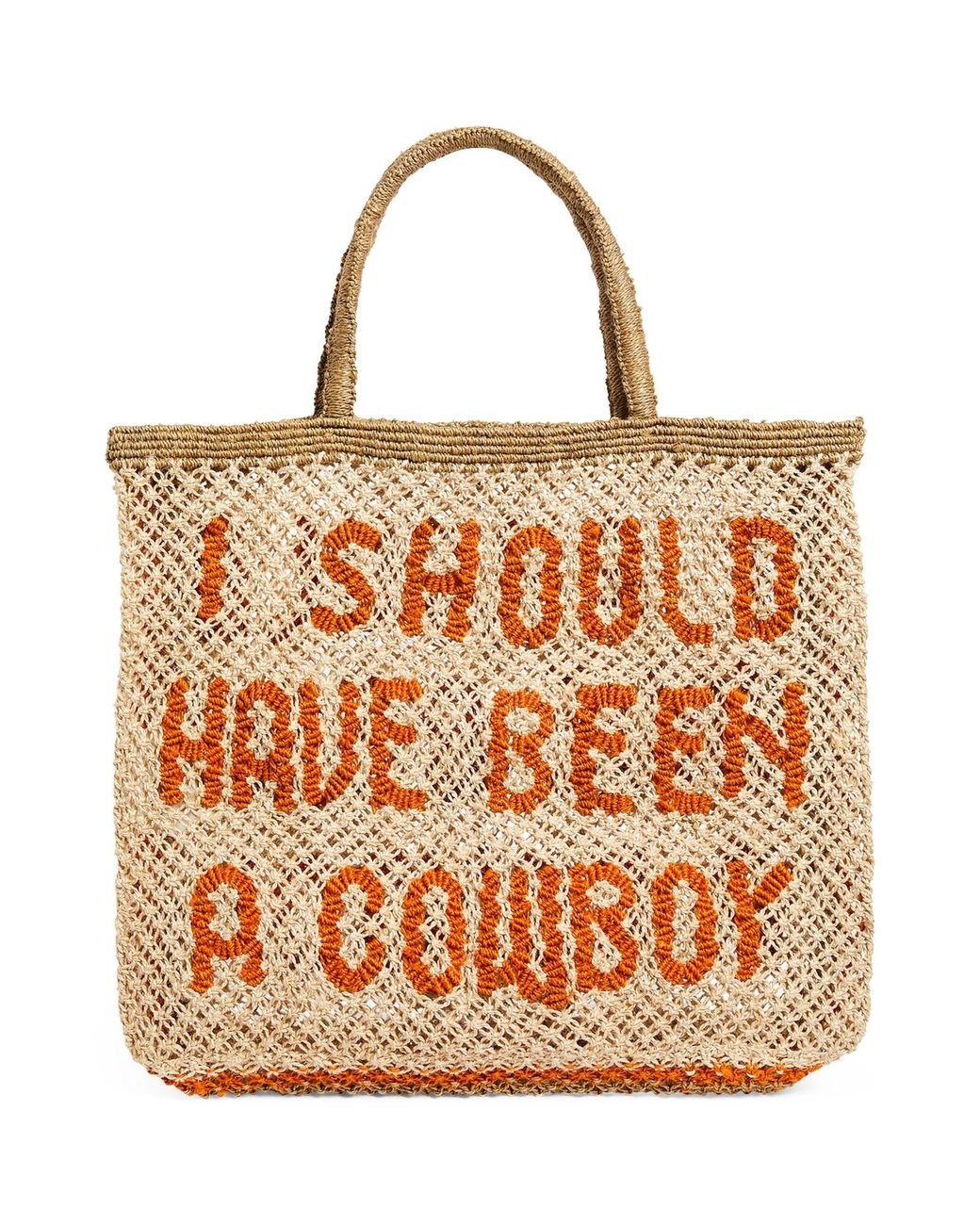 The Jacksons I Should Have Been A Cowboy Tote Bag in Brown | Lyst