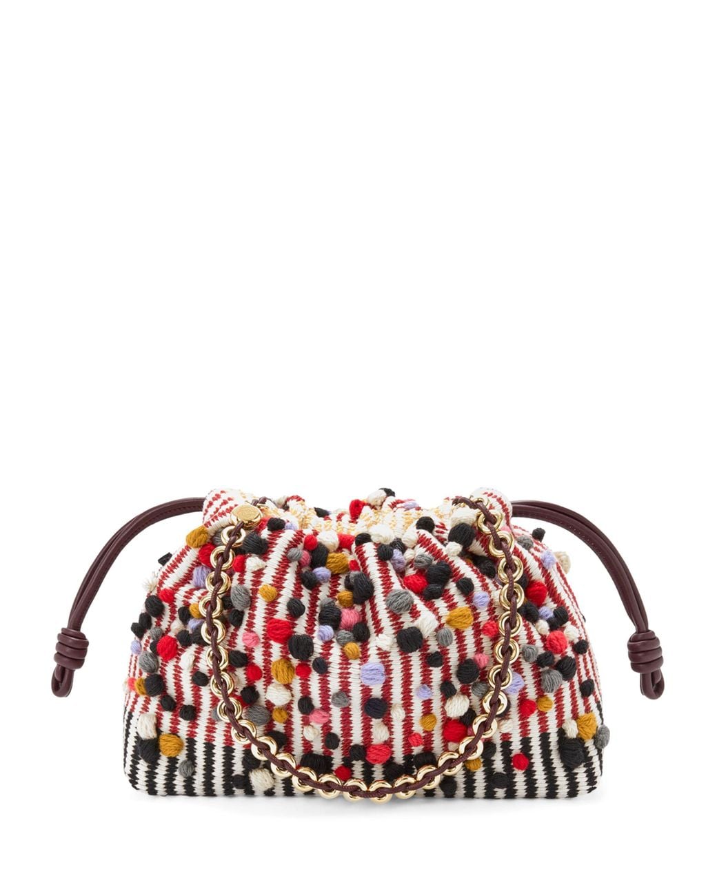 Loewe X Albers Leather Flamenco Purse in Red | Lyst UK