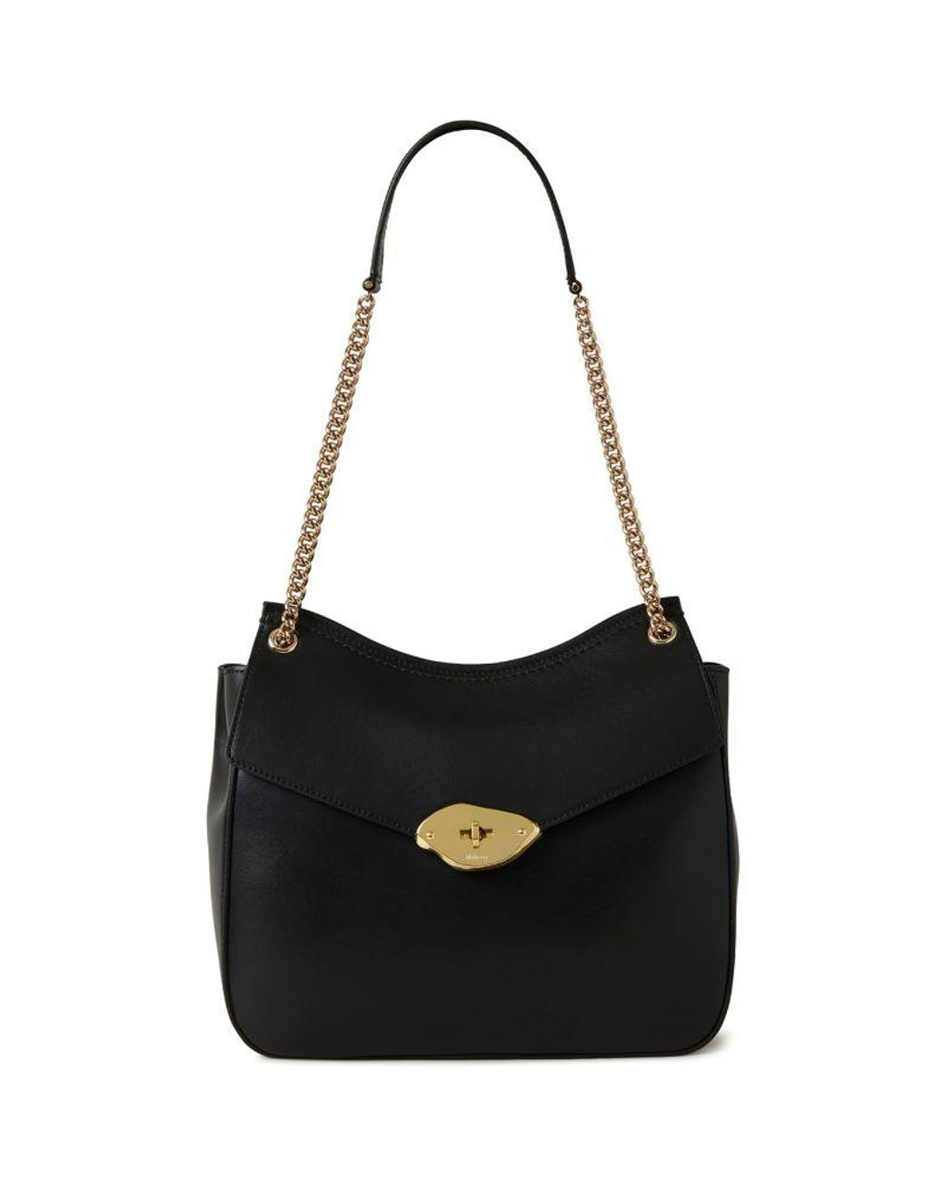 Mulberry Lana Chain Shoulder Bag in Black | Lyst