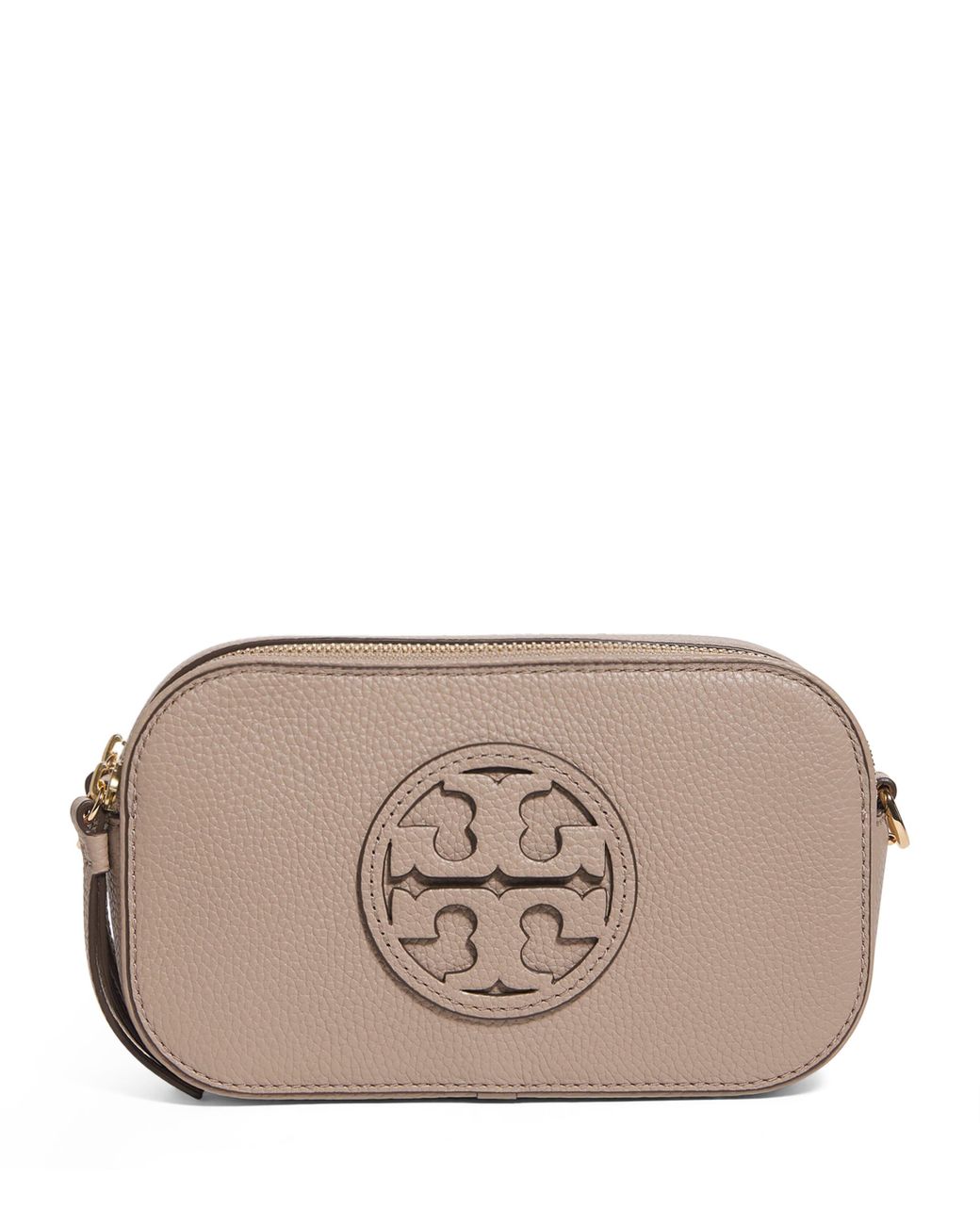 Tory Burch Mini Leather Miller Cross-Body Bag in Brown | Lyst