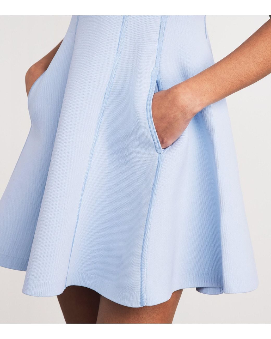 Maje Bow-Detail Mini Dress in Blue | Lyst UK