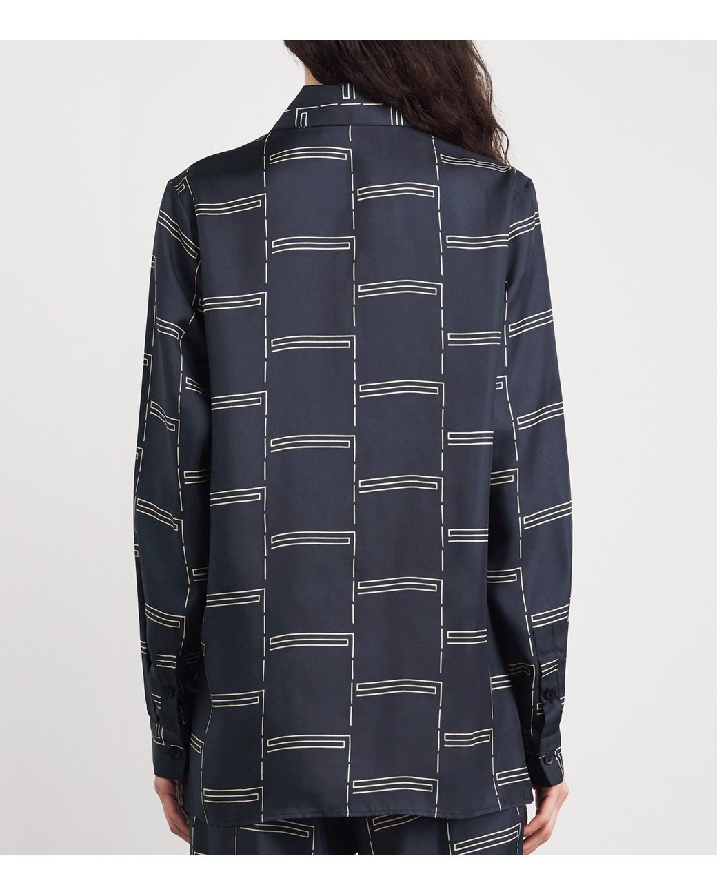 Matteau Silk Twill Shirt in Blue | Lyst