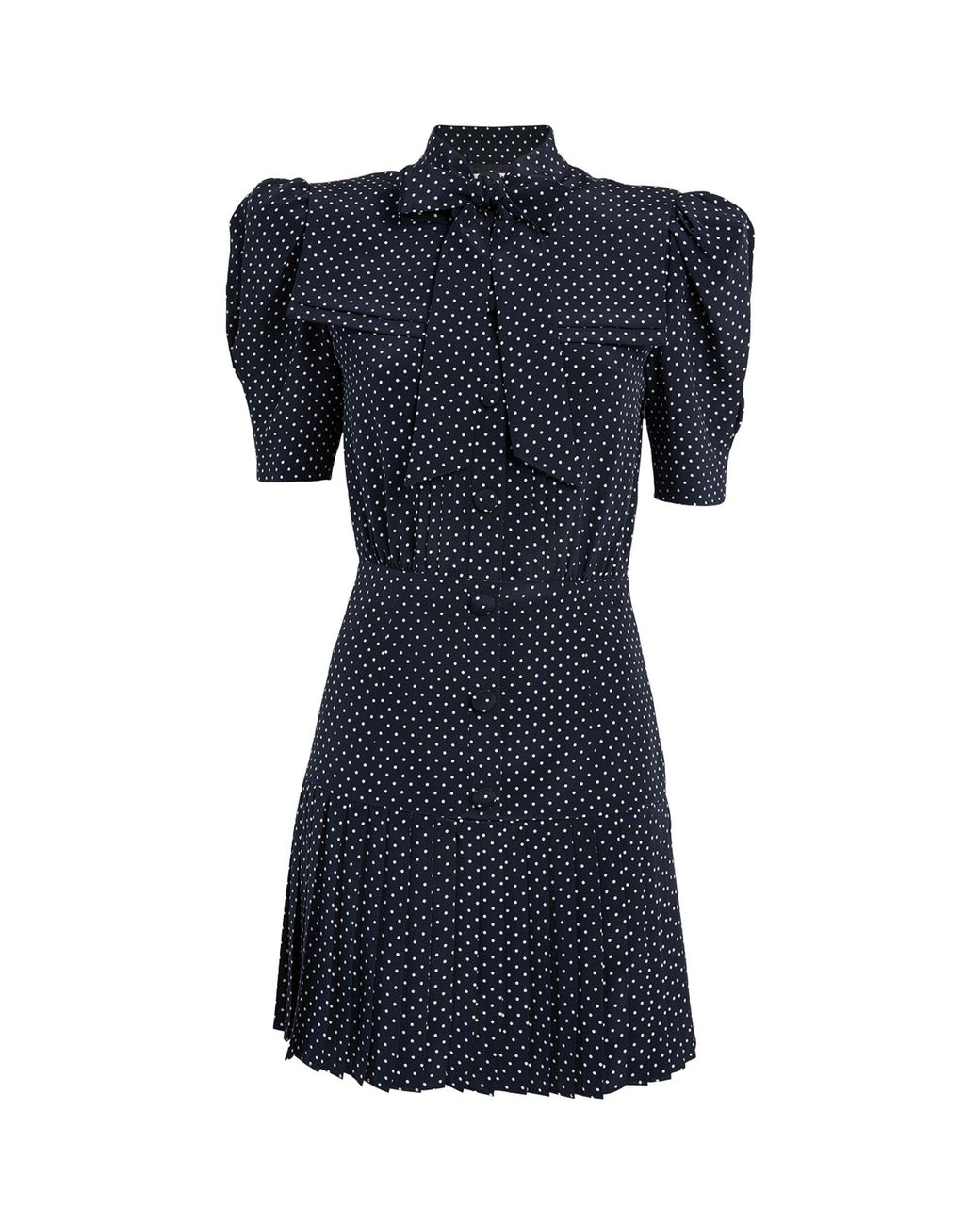 Alessandra Rich Polka-dot Mini Dress in Blue | Lyst